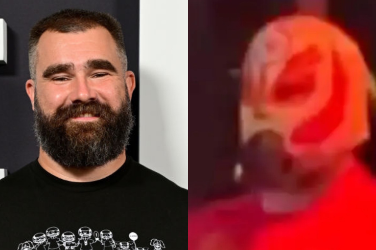 Jason Kelce Returning Super Bowl Luchador Mask to Teen