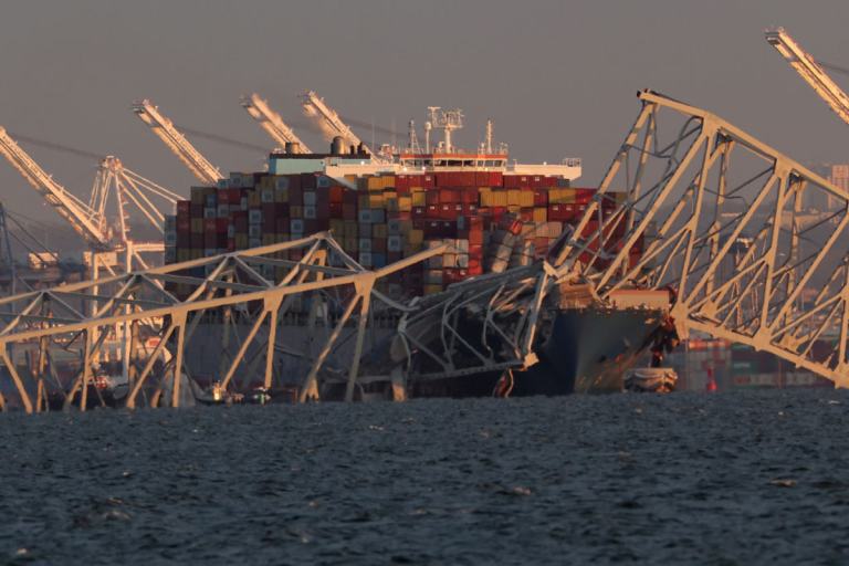 Baltimore Bridge Collapses After Being Hit by Cargo Ship in Horrifying ...