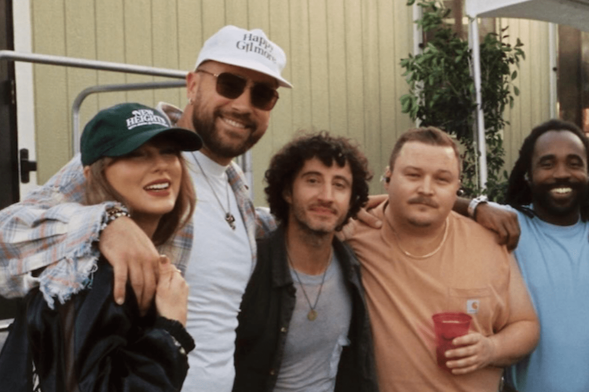 Taylor Swift and Travis Kelce Spend Time With Bleachers Band