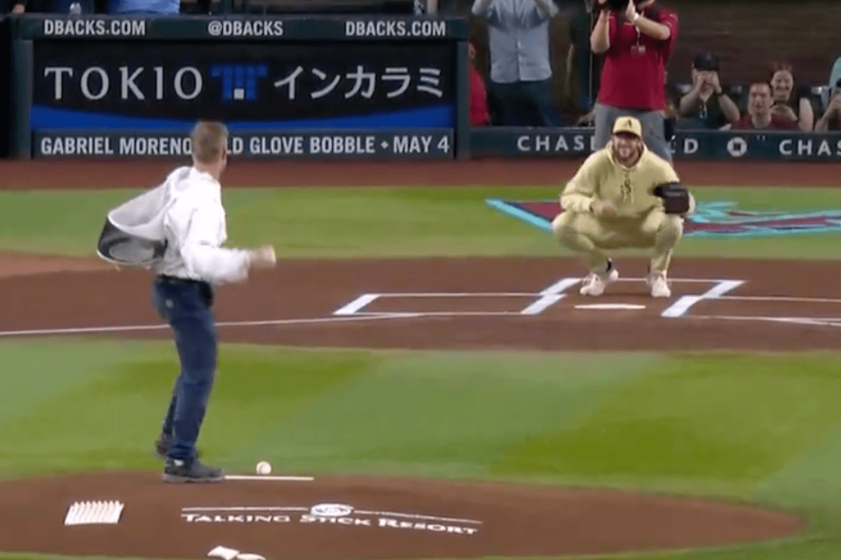 'Bee Guy' Wins Over MLB Crowd With Hive Removal, Throws Out First Pitch