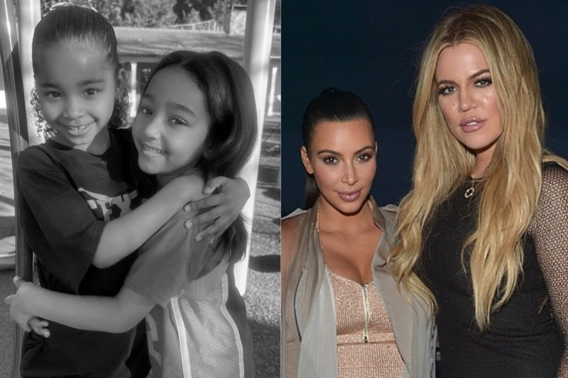 Kim Kardashians Daughter Chicago Hugs Bestie Cousin True In Cute Photo 7401