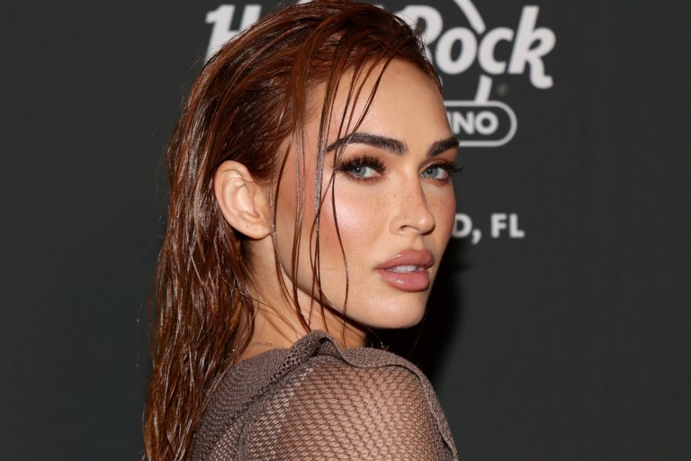 Megan Fox Steps Out in Suit Jacket, Nothing Else for Date