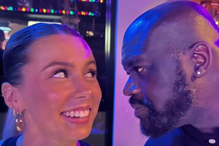 ‘Hawk Tuah’ Girl Parties in Nashville With Shaq, Spits on His Mic