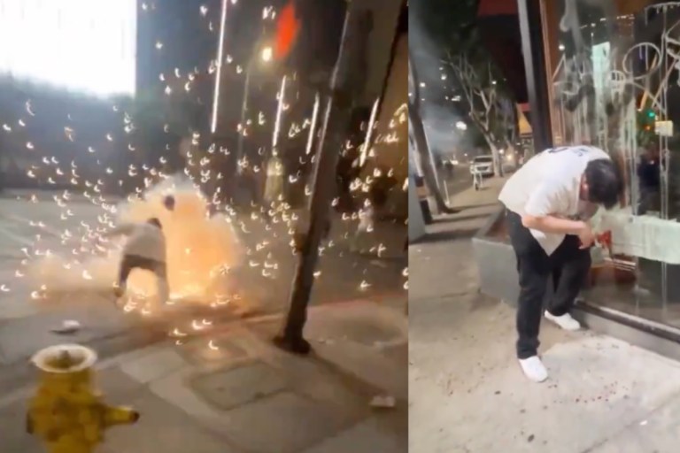 Dodgers Fan Blows off Hand With Fireworks in Crazy Video