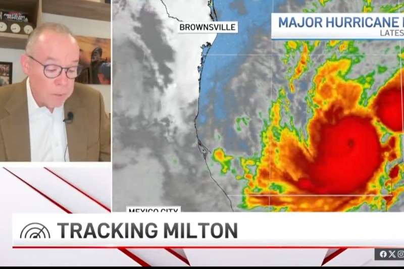 Meteorologist Chokes Up Reporting on Hurricane Milton