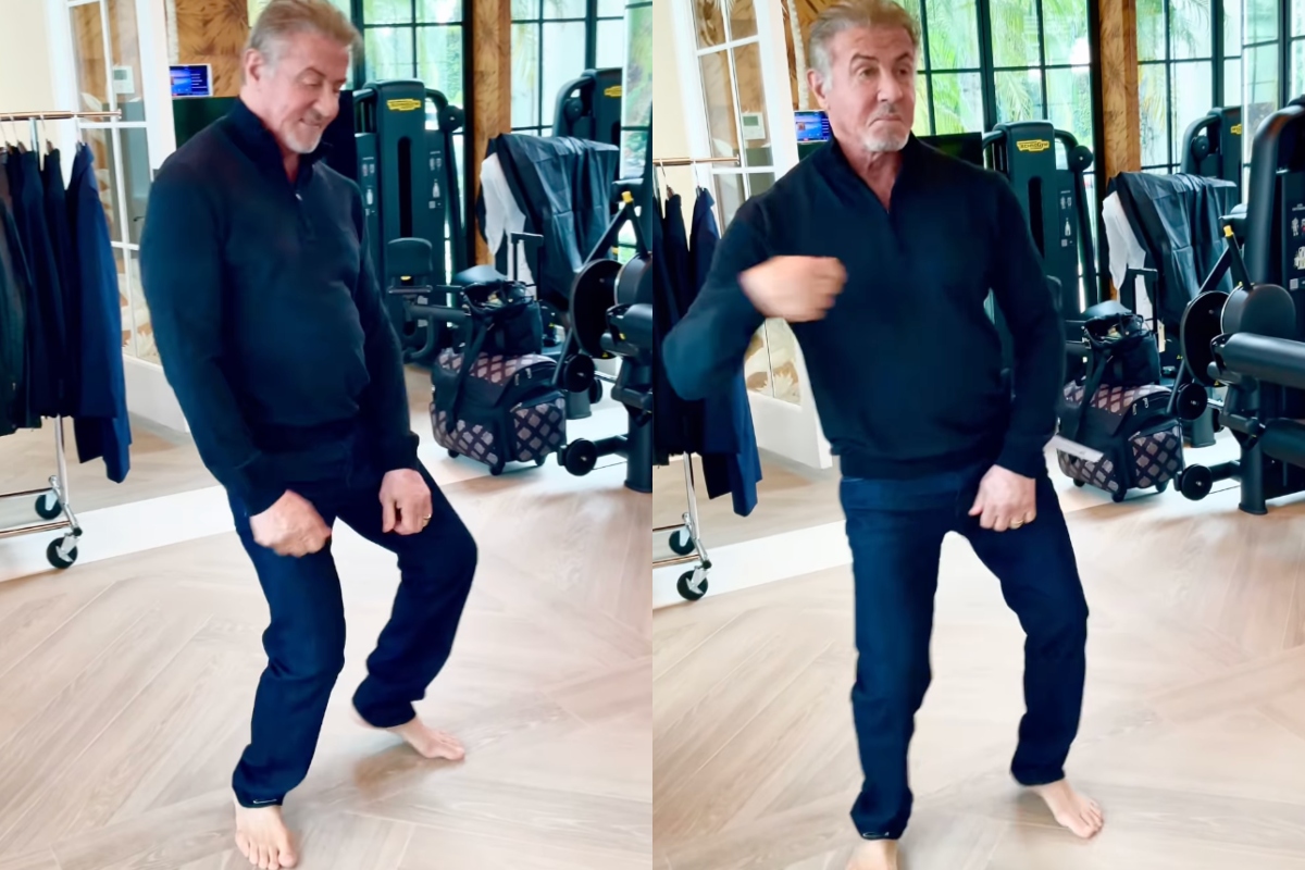 Sylvester Stallone Goes Viral After Dancing Barefoot in New Video