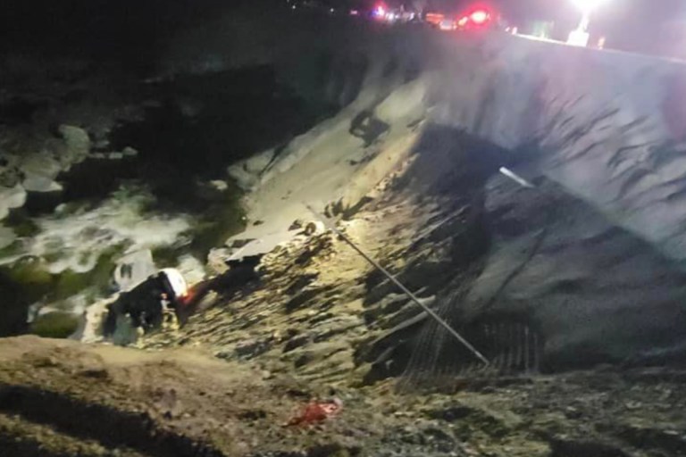 Driver Dies After Falling 100 Feet Into Gorge