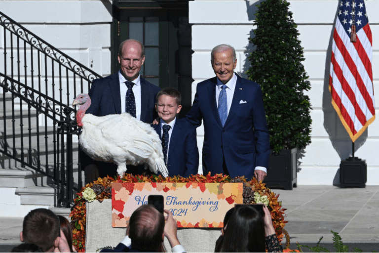 President Biden Pardons Turkeys in Thanksgiving Tradition