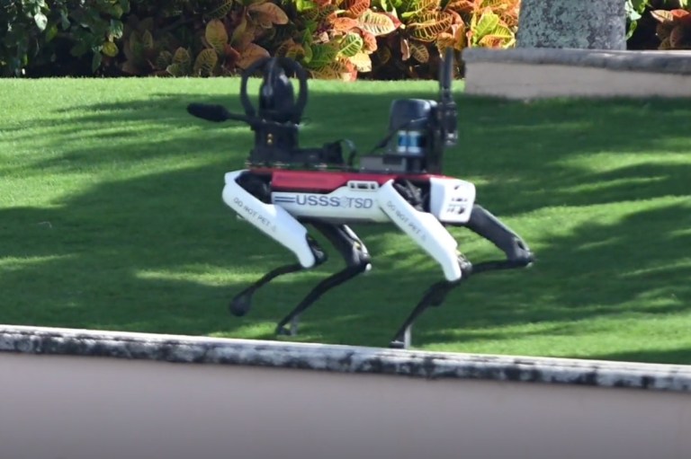 Video Shows Trump Upgraded Security High-Tech Robot Dog