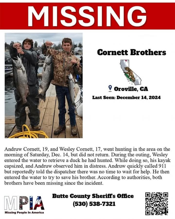 Teen Brothers Missing After Kayaking Accident on Hunting Trip