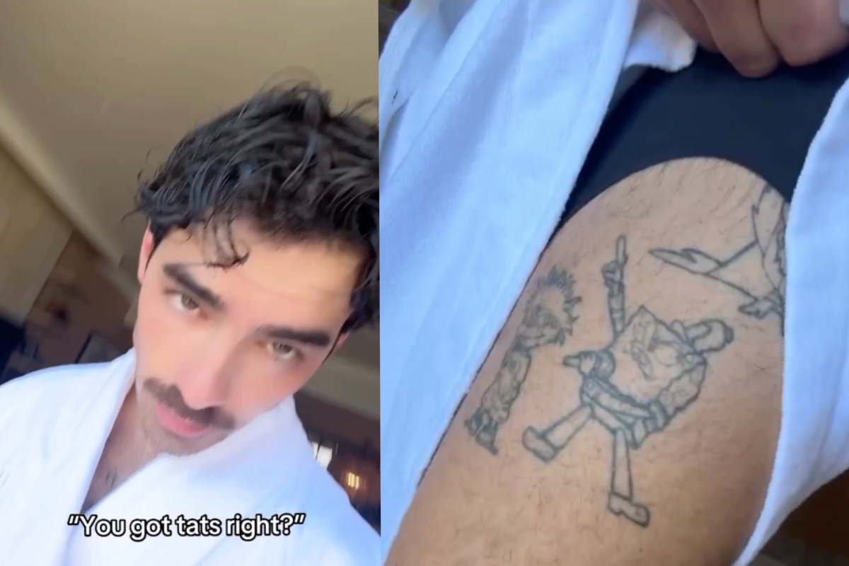 Joe Jonas Flashes His Shocking Upper Thigh Tattoos in New Video
