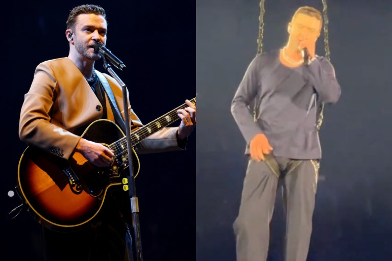 Justin Timberlake’s Awkward Wardrobe Malfunction During Concert ...