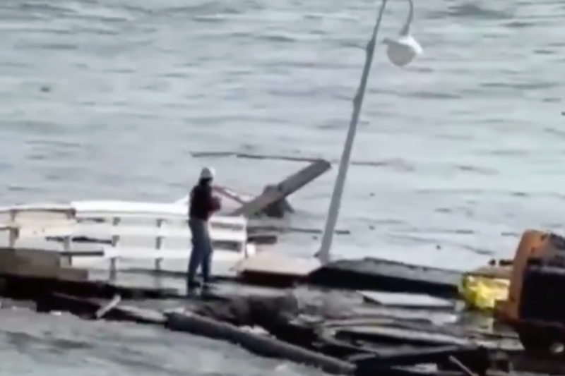 Santa Cruz Pier Collapses, Sends People Into the Ocean in Video