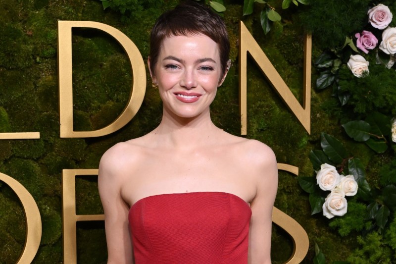 Emma Stone Debuts Bold New Haircut at 2025 Golden Globes: See the Pics!