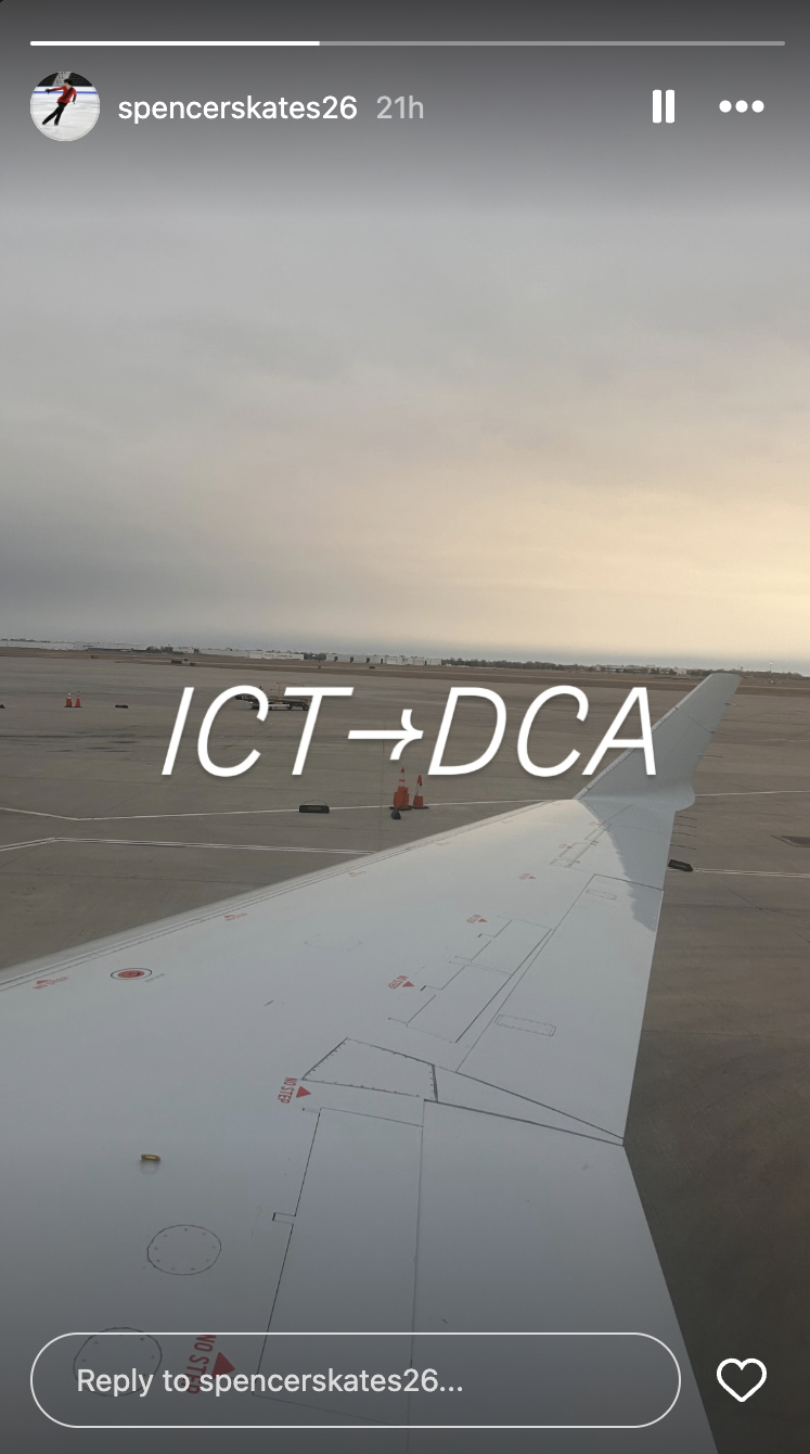 Figure Skater Shared Photo From Inside Plane Before D.C. Crash