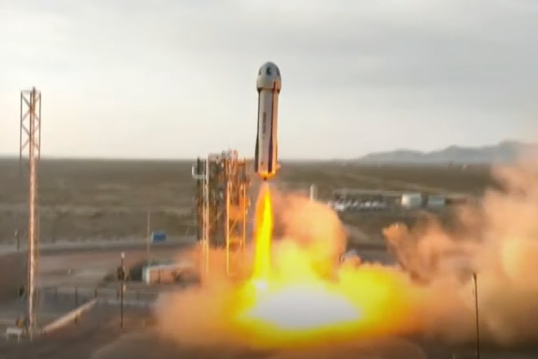 Watch: Blue Origin Space Flight Launches With Katy Perry and Gayle King On Board
