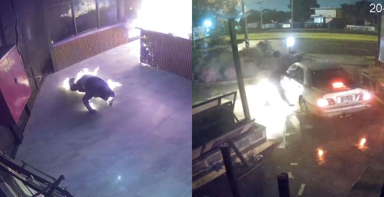 Arsonist Sets Himself On Fire During Restaurant Attack