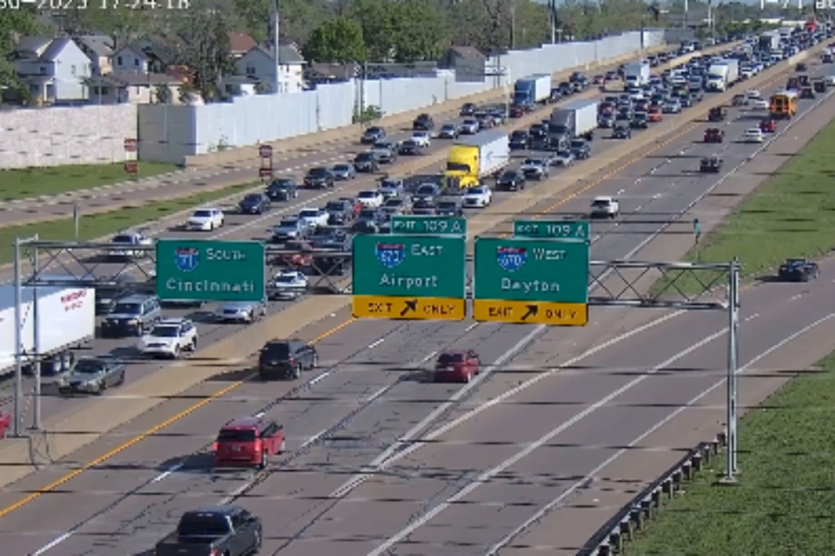 Driver Causes Multi Vehicle Accident After Missing Exit On Busy Highway