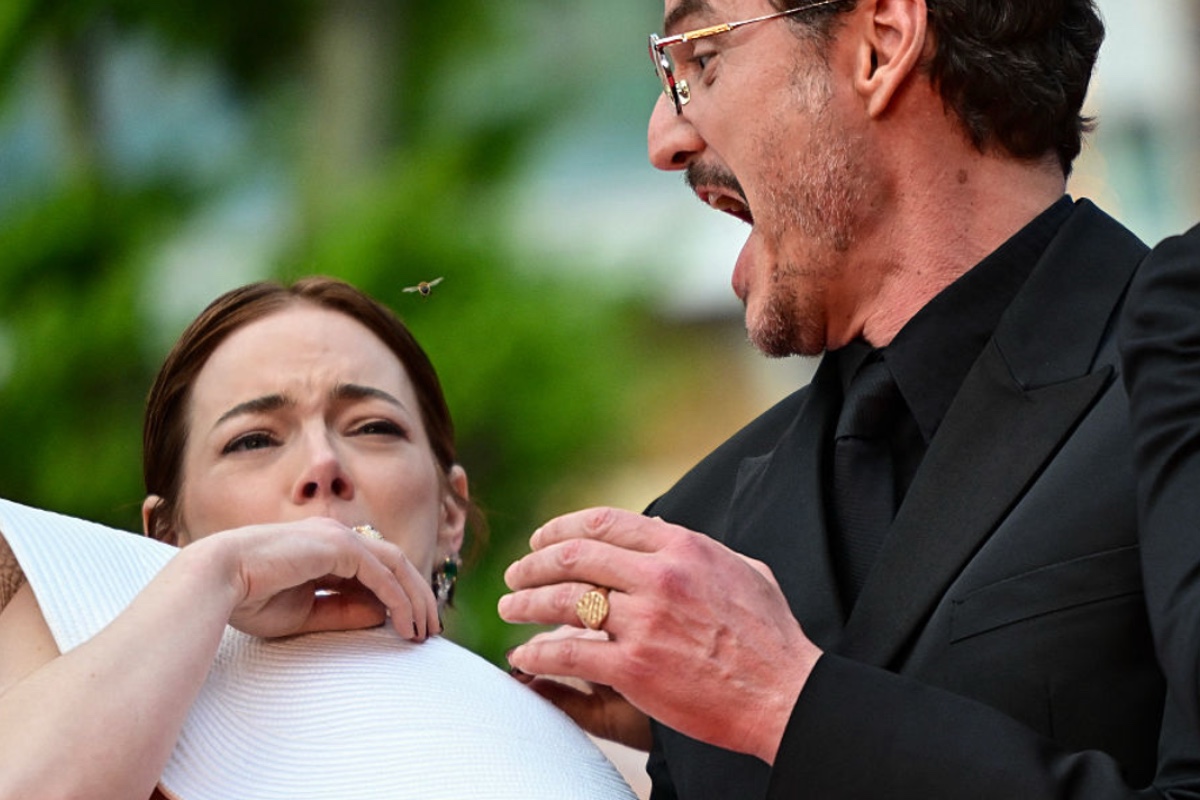 Emma Stone Faces Bee Attack on Cannes Red Carpet in Buzzworthy Moment