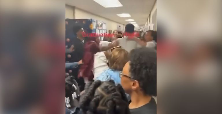 Wild Brawl Breaks Out At Kindergarten Graduation