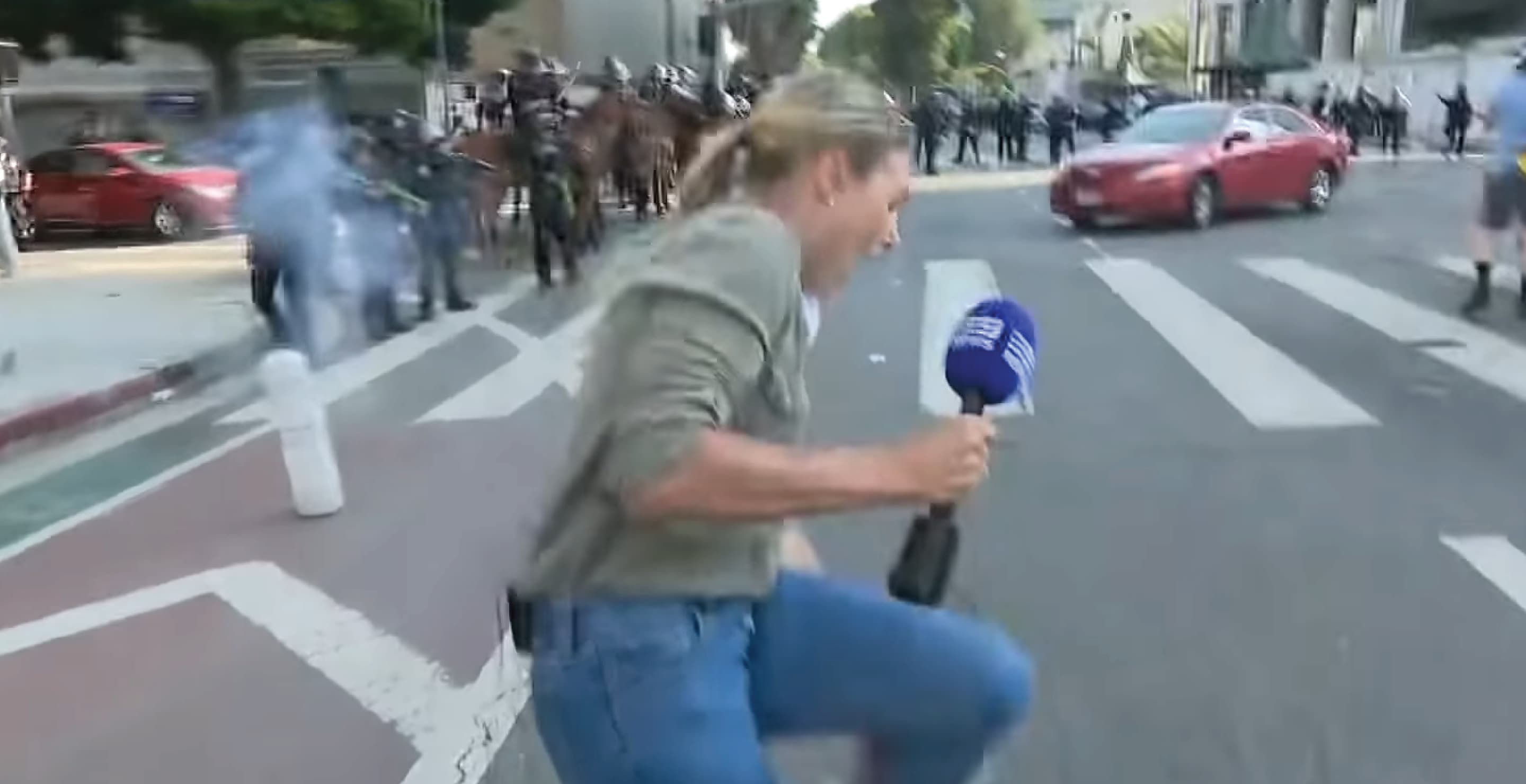 Reporter Shot By Rubber Bullet While Covering LA Protests And Riots