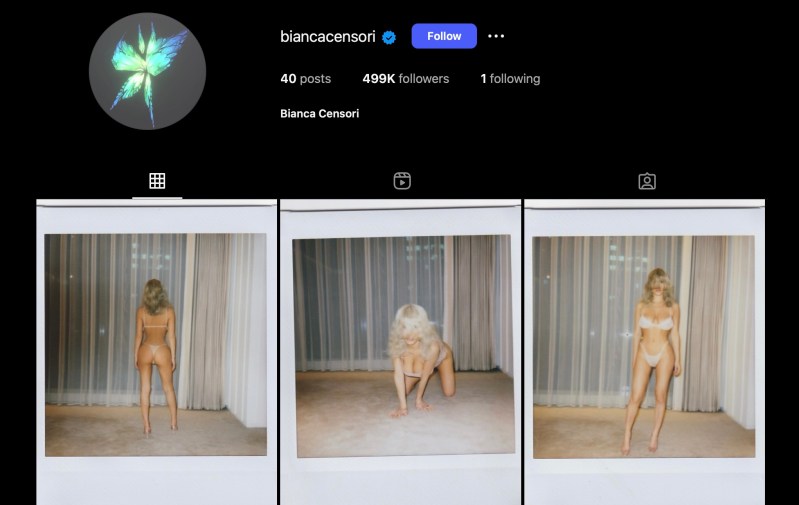 Bianca Censori Stuns in New White Lace Photos Shot by Kanye West