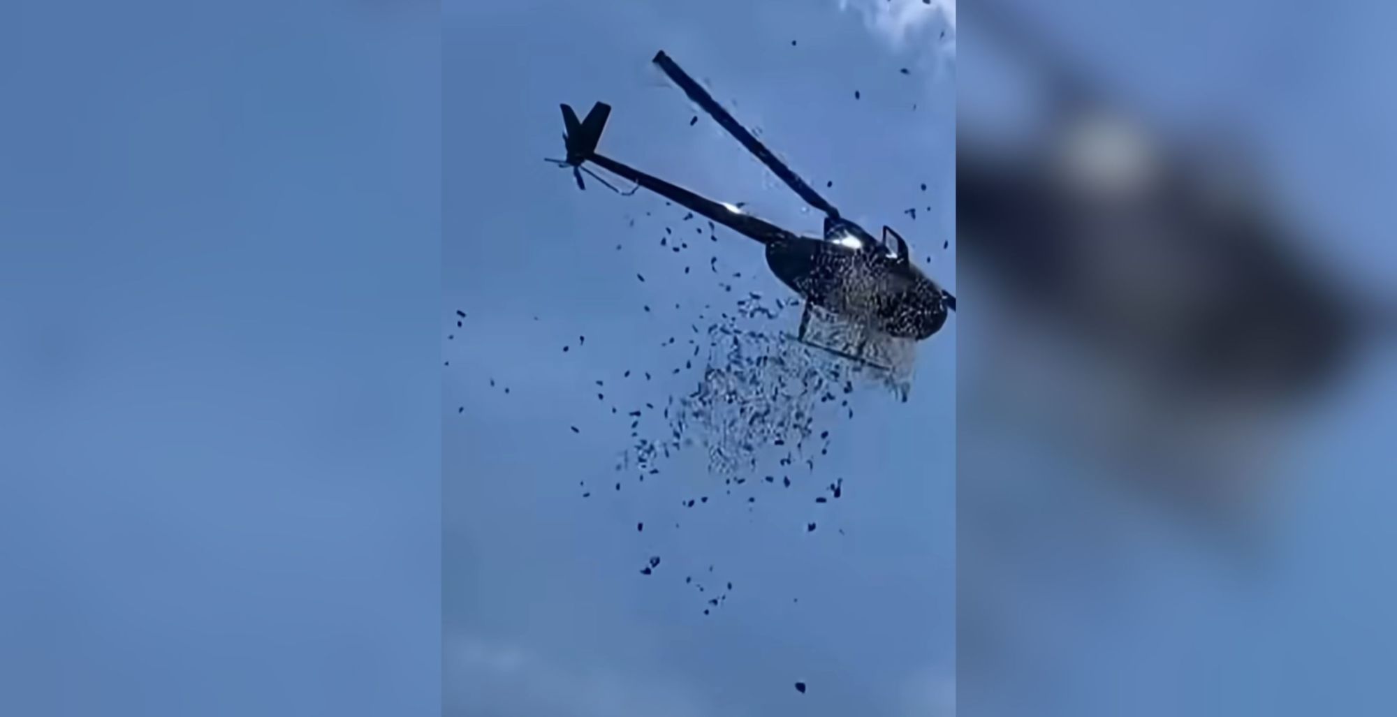 Helicopter Drops Free Money From The Sky Fulfilling Man's Dying Wish