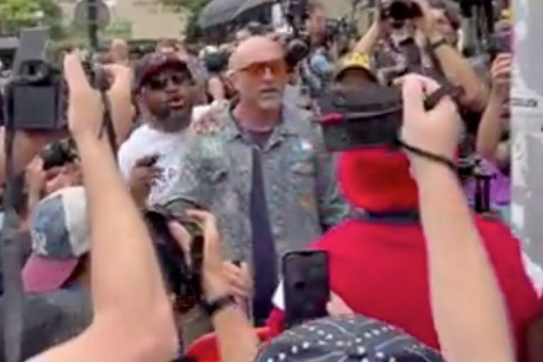 Men Get Into a Shouting Match Outside Courthouse Where the Diddy Trial ...