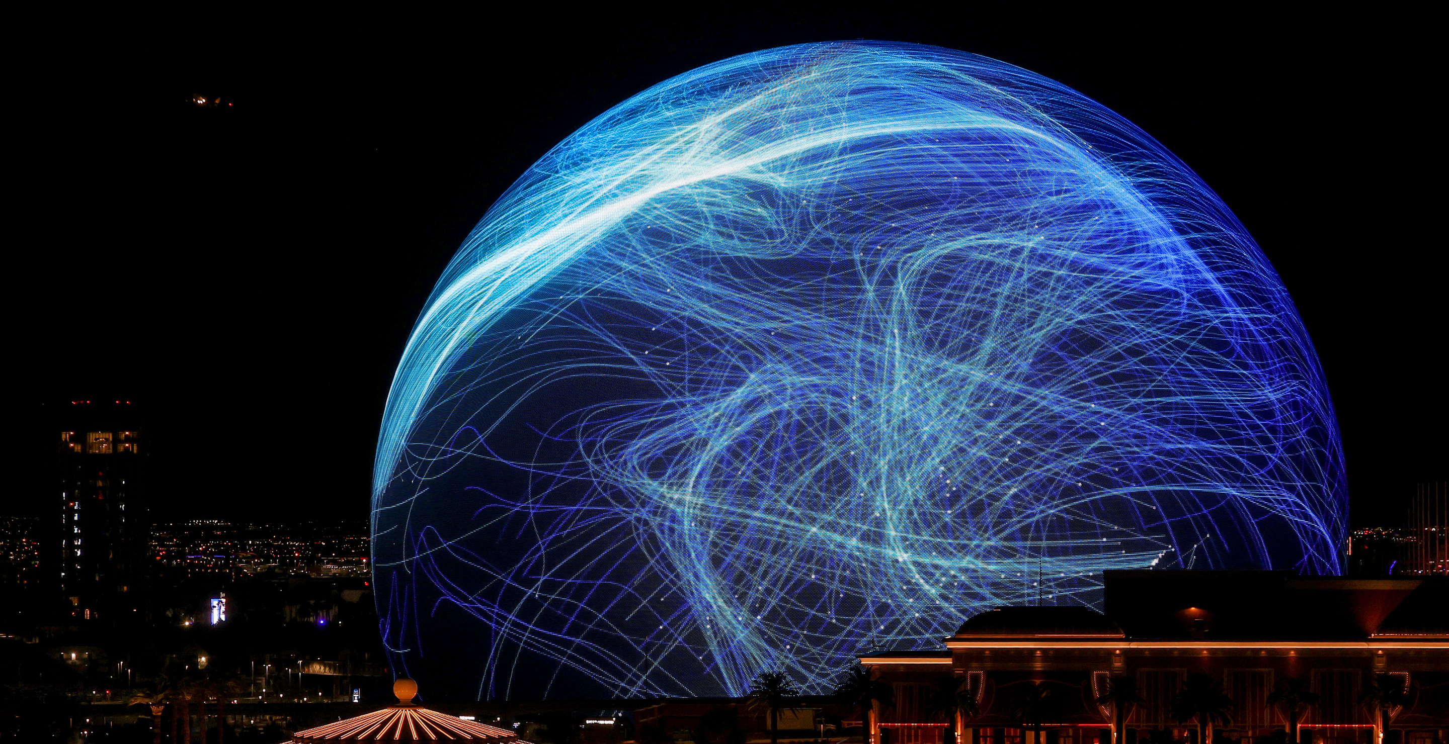 The Las Vegas Sphere Turned Into The LEGO Death Star That Let Visitors ...