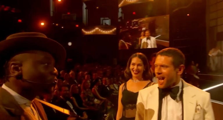 Actor Sports Vampire Fangs on Oscars Red Carpet